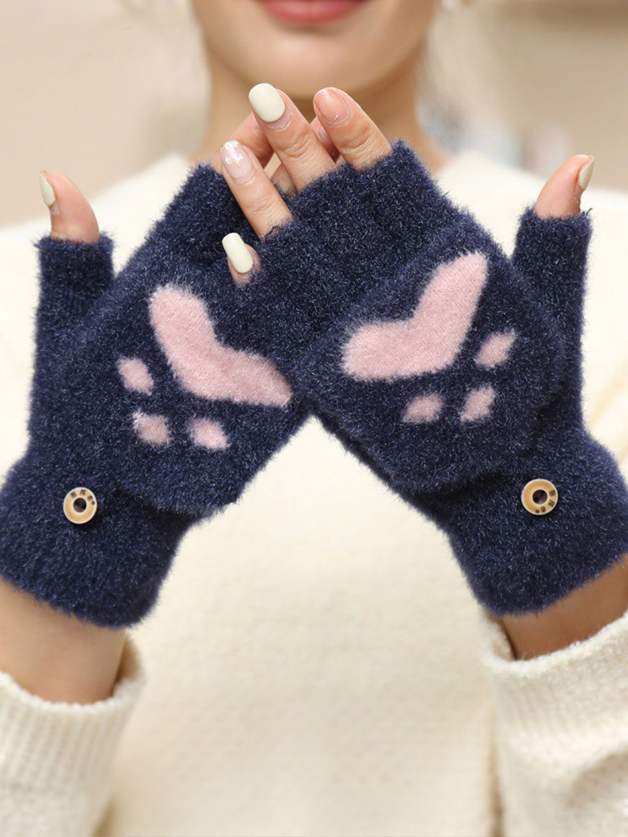Women's Cat Paw Gloves – gracestitchs